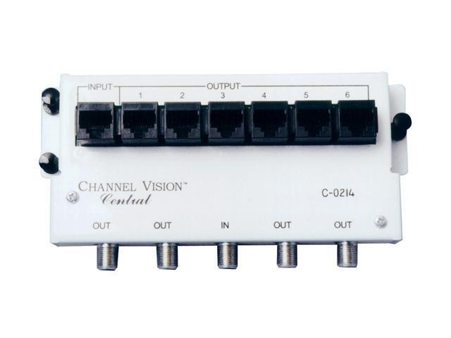CHANNEL VISION C-0214 Basic Service Module w/RJ45,4 Way RF Splitter ...