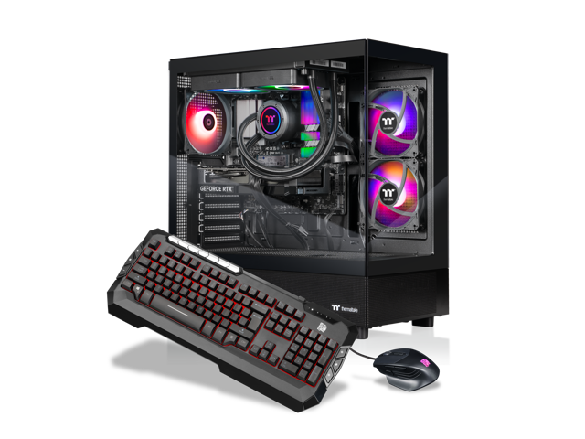 Thermaltake Gaming Desktop PC V27B-B55K-56T-LCS AMD Ryzen 7 5800X3D ...