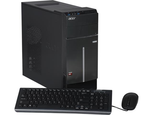 Acer Desktop PC Aspire T ATC-120-UR11 AMD A10-7800 8GB DDR3 1TB HDD ...
