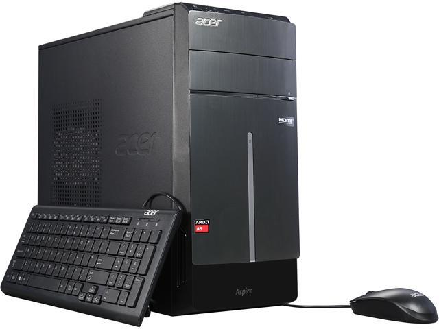 Acer Desktop Computer Aspire T ATC-115-UR10 AMD A6-6310 4GB DDR3 1TB ...