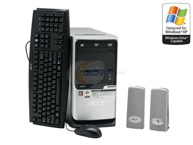 Acer Desktop PC Aspire AST180-EA381M 3800+ (2.00 GHz) 1GB DDR2 250GB ...