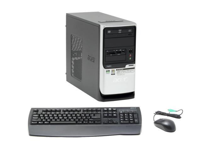 Acer Desktop PC Aspire AST180-ES322B 3200+ 512MB DDR2 120GB HDD Windows ...