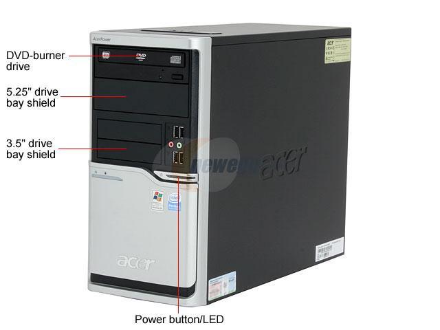 Acer Desktop PC Power APFH-UD2160P Intel Pentium E2160 1GB DDR2 160GB ...