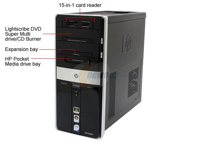 HP Desktop PC Pavilion M9450F(FK789AA) Intel Core 2 Quad Q9300 8GB DDR2 ...
