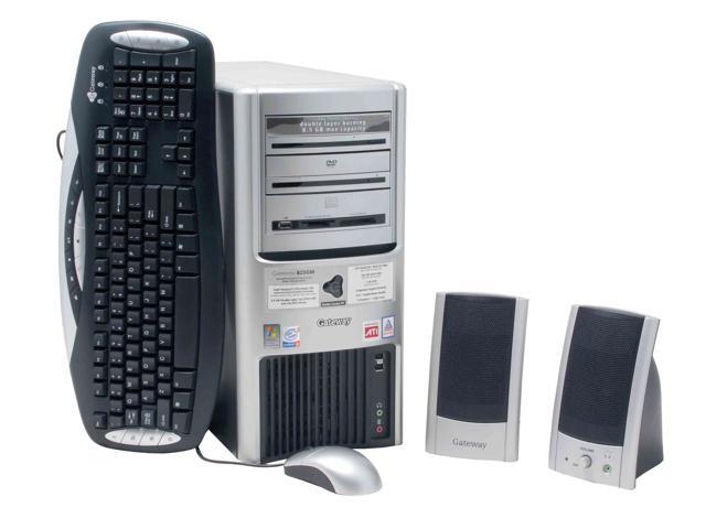 Gateway Desktop PC 825GM 3.40GHz 1GB DDR 250GB HDD Windows XP Media ...