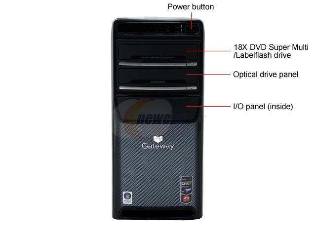 Gateway Desktop PC GT5662 AMD Phenom X4 9500 3GB DDR2 500GB HDD Windows ...