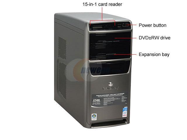 Refurbished: Gateway Desktop PC GT5408 - RA Intel Core 2 Duo E4300 1GB ...