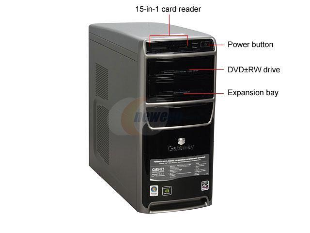 Refurbished: Gateway Desktop PC GM5472 - RA 5000+ 2GB DDR2 500GB HDD ...