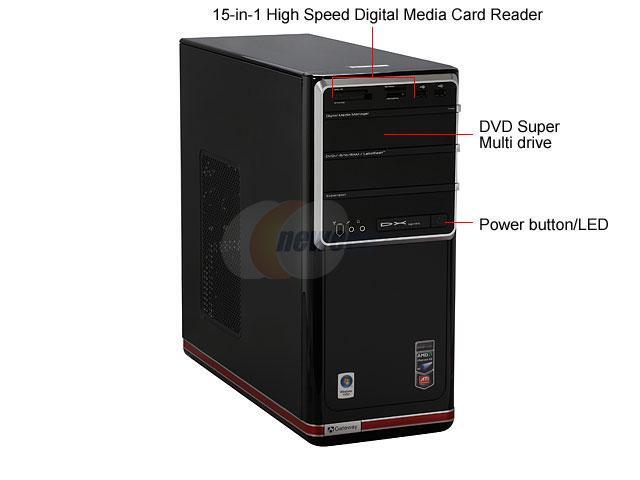Gateway Desktop PC DX Series DX4200-09 AMD Phenom X4 9100e 4GB DDR2 ...