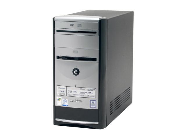 eMachines Desktop PC T3828 2.80GHz 256MB DDR 80GB HDD Windows XP Home ...