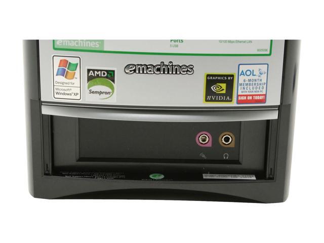 eMachines Desktop PC T3304 3300+ 256MB DDR 100GB HDD Windows XP Home ...