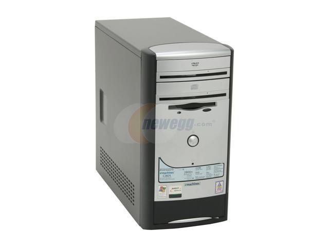 Refurbished: eMachines Desktop PC C2825 - RA 2800+ 512MB DDR 120GB HDD ...