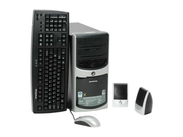 Refurbished: eMachines Desktop PC T5230 - RA 4400+ 1GB DDR2 250GB HDD ...
