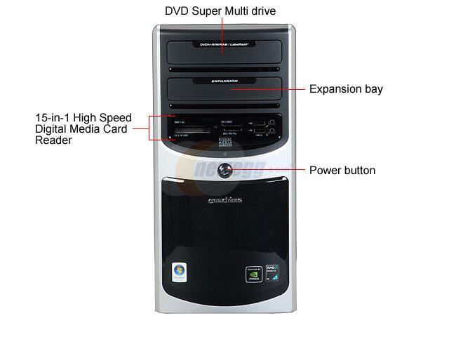 eMachines Desktop PC ET1161-07 AMD Athlon X2 4050e 3GB DDR2 320GB HDD ...