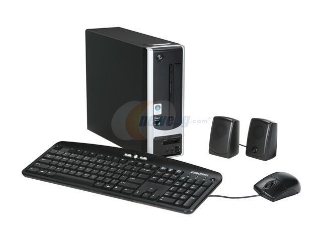 eMachines Desktop PC ET1160-05 AMD Athlon 64 LE-1600 1GB DDR2 160GB HDD ...
