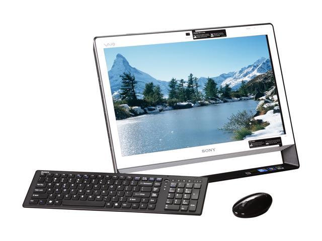 Sony All-in-One PC VAIO J Series VPCJ118FX/W Intel Core i7-620M 6GB DDR3 500GB HDD 21.5 ...