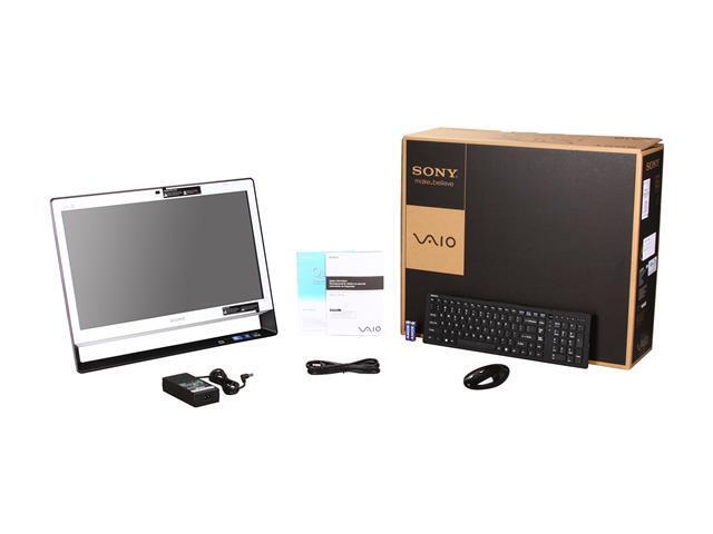 Sony All-in-One PC VAIO J Series VPCJ118FX/W Intel Core i7-620M 6GB DDR3 500GB HDD 21.5 ...