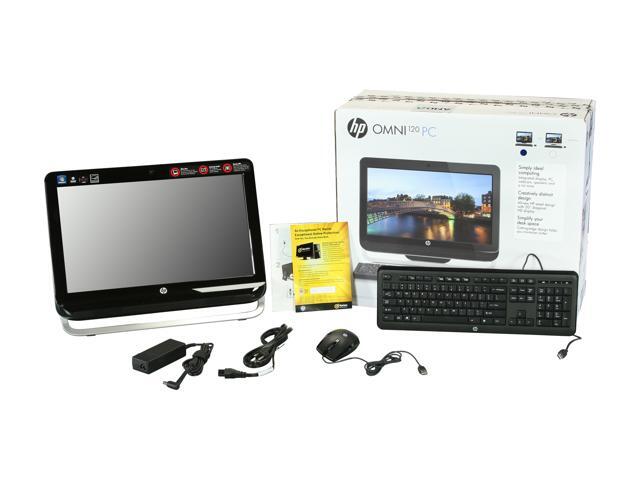 HP All-in-One PC Omni 120-1125 (QW800AA#ABA) AMD E-450 4GB DDR3 500GB ...