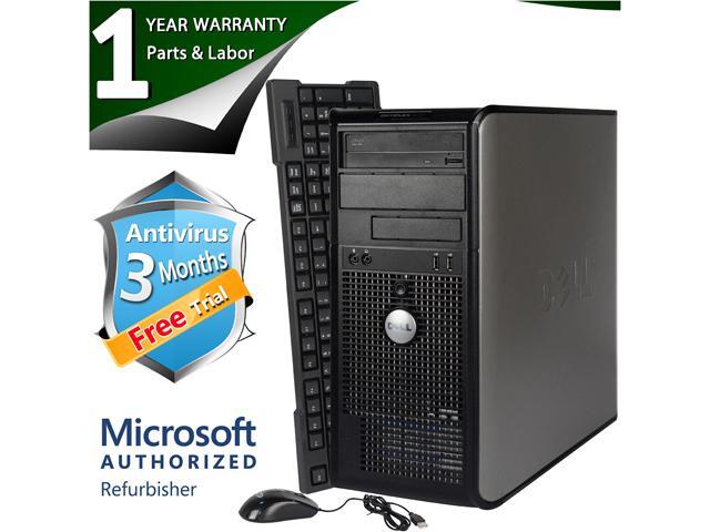 Refurbished: DELL Desktop Computer 745 Intel Core 2 Duo E6300 4GB DDR2 ...