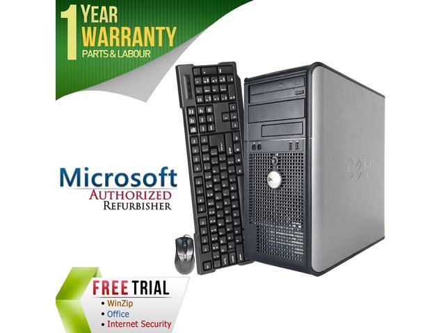 Refurbished: DELL Desktop Computer 745 Intel Core 2 Duo E6600 4GB DDR2 ...