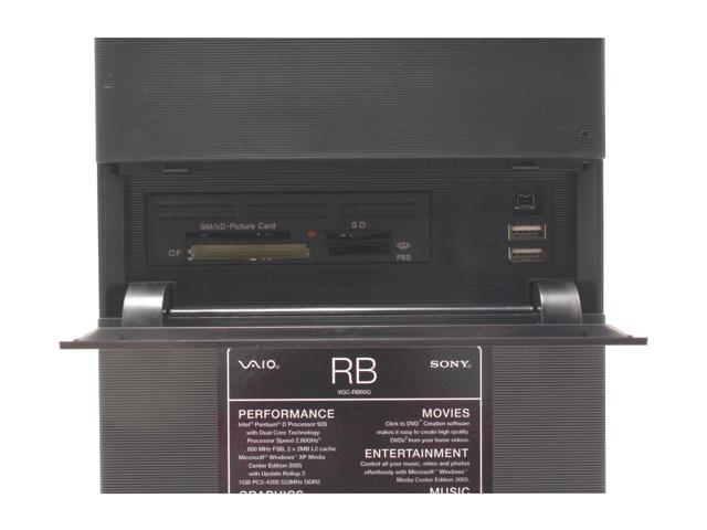 Open Box: Sony Desktop PC VAIO VGC-RB60G Pentium D 920 (2.80GHz) 1GB ...