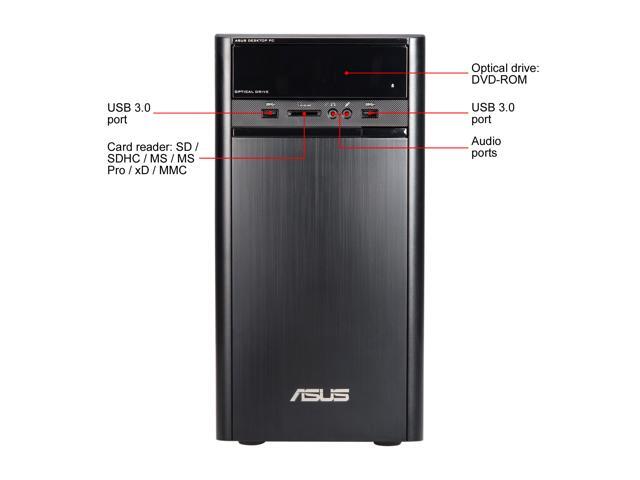 Open Box: ASUS VivoPC K31CD Desktop Computer, Intel Core i5 3.0GHz ...