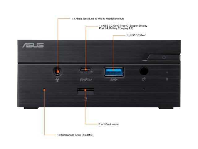 ASUS PN51 Mini PC with AMD Ryzen 5 5500U Mobile Processor, 8GB DDR4 RAM ...