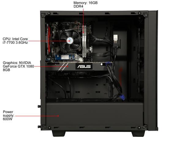 iBUYPOWER Desktop Computer NE9000 Intel Core i7-7700 16GB DDR4 1TB HDD ...