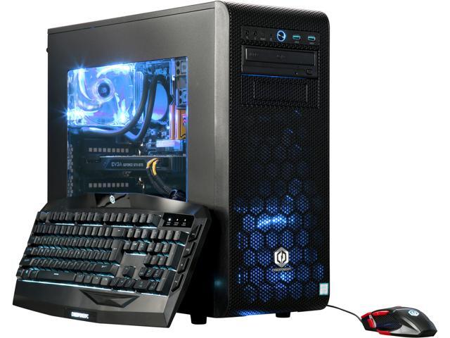 CyberpowerPC Desktop Computer Zeus Evo Thunder S55TLQ Intel Core i7 7th ...