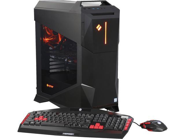 CyberpowerPC Desktop Computer SYBER M VR300TLQ Intel Core i7-7700K 16GB ...