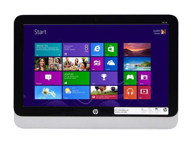 HP All-in-One PC 18-5110 (G4B05AA#ABA) AMD E1-Series E1-2500 4GB DDR3 ...
