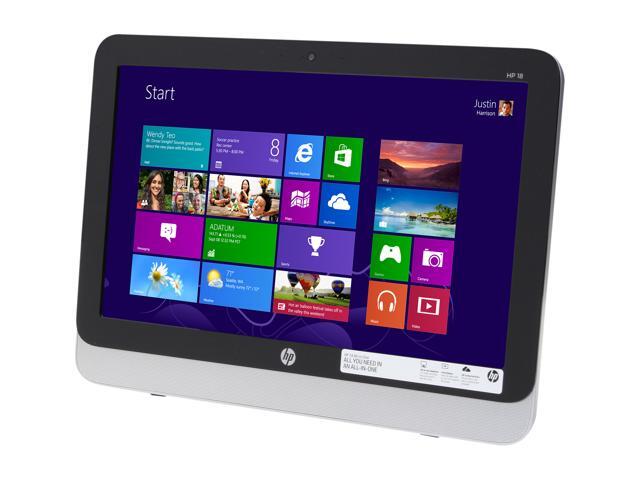 HP All-in-One PC 18-5110 (G4B05AA#ABA) AMD E1-Series E1-2500 4GB DDR3 ...