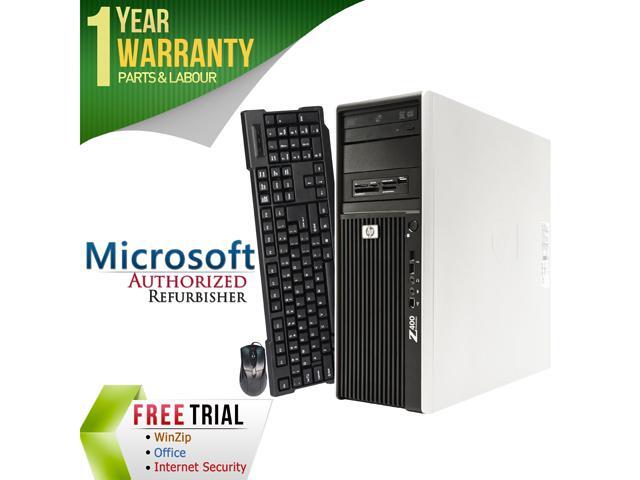 Refurbished: HP Desktop Computer Z400 Intel Xeon W3503 4GB DDR3 250GB ...