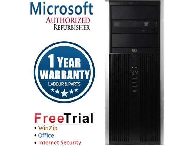 Refurbished: HP Desktop Computer Elite 8000 Tower Core 2 Duo E8500 (3. ...