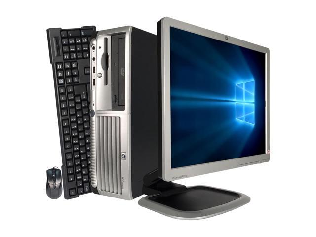 Refurbished: HP Desktop Computer DC7700-SFF + 19" LCD (Brand my vary ...