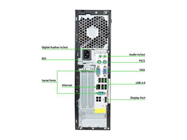 Refurbished: HP RP5800-SFF Desktop Computer Intel Core i5 2nd Gen 2400 ...