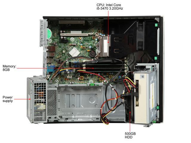 Open Box: HP Grade A Desktop Computer 8300 Intel Core i5 3rd Gen 3470 ...