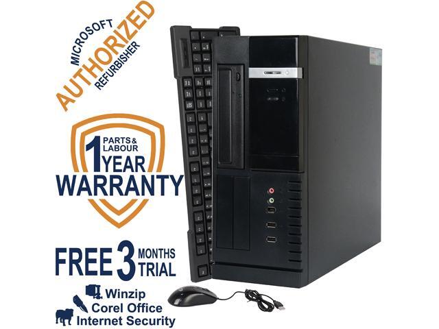 Refurbished: DakTech Desktop Computer DTDY7 Intel Core 2 Duo E8400 2GB ...