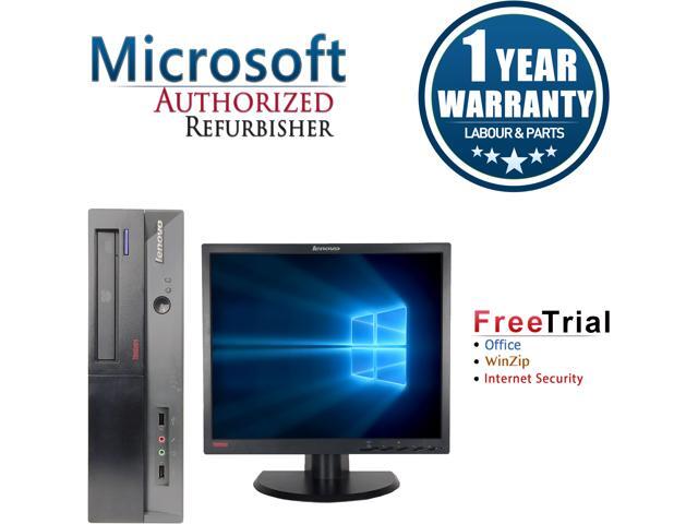 Refurbished: Lenovo Desktop Computer ThinkCentre M57-SFF + 17" LCD ...