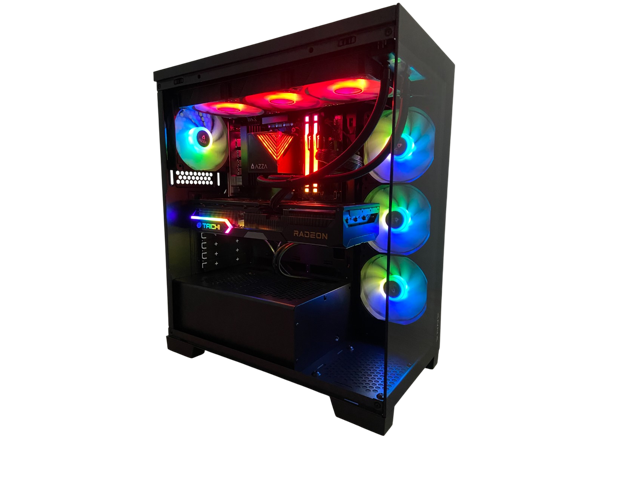 AZZA Canaan Gaming Desktop PC, AMD Ryzen 9 9900X3D, AMD Radeon RX 9070 ...