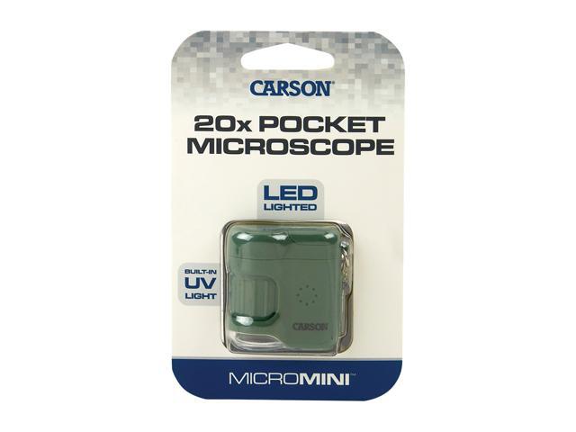 Carson Optical MM-280G MicroMini 20X LED Lighted Pocket Microscope ...