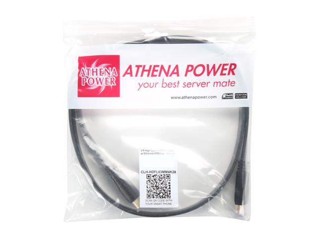 Athena Power CLH-HDFL03MM4K28 3 ft. HDMI Cables - Newegg.com