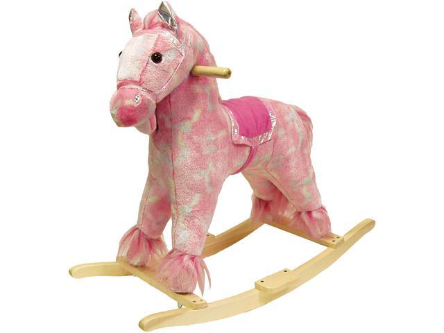 Happy Trails Pink Plush Rocking Pony - Newegg.com
