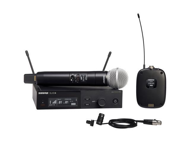 Shure SLXD124/85-J52 Wireless System w/ SLXD2/58 Handheld Transmitter, SLXD1 Bodypack ...