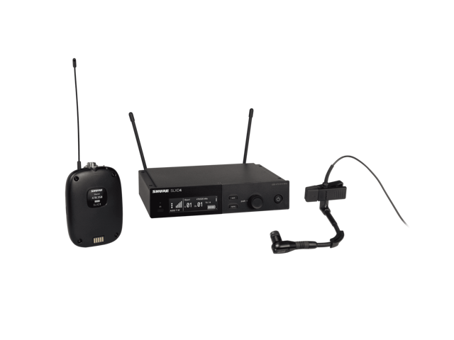 Shure SLXD14/98H-G58 Wireless System with SLXD1 Bodypack Transmitter and Beta 98H/C Miniature ...