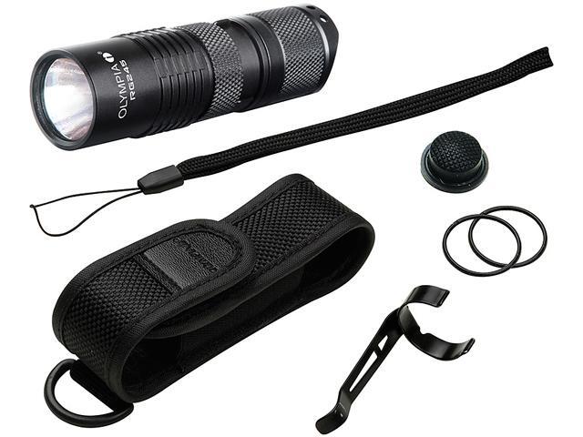 Olympia RG245 High-Performance Rugged Flashlight - Black - Newegg.com