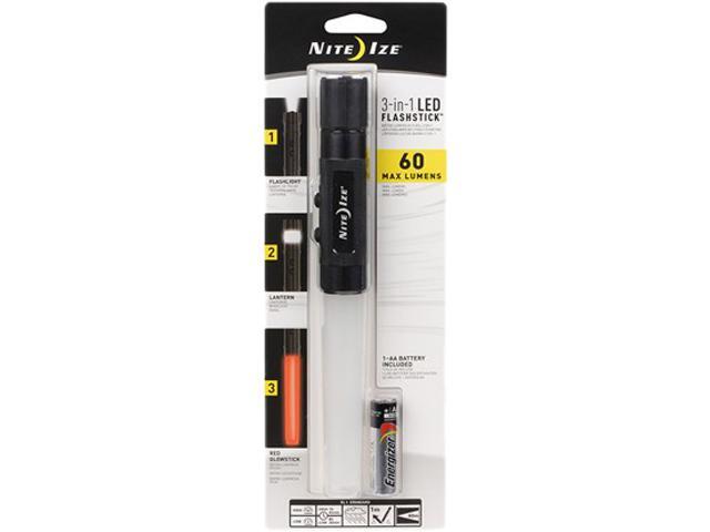 Nite Ize NLS1A-M1-R7 3-in-1 LED FlashStick - Black/Red Cone - Newegg.com
