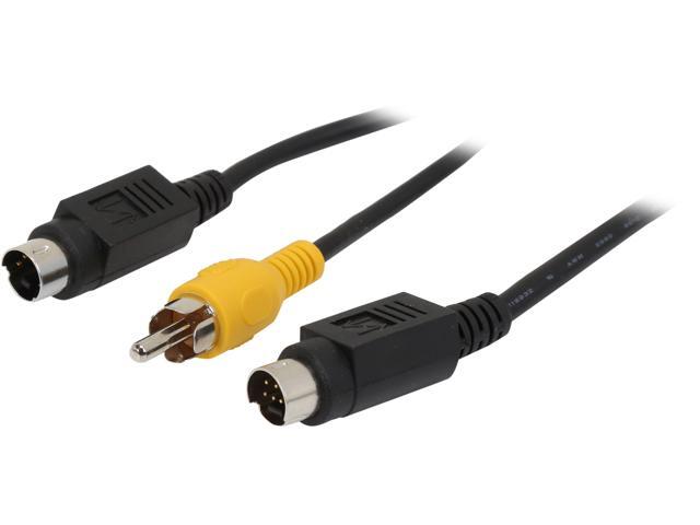VisionTek Model 900663 4.83 ft. S-Video / Composite Video Cable 6ft ...