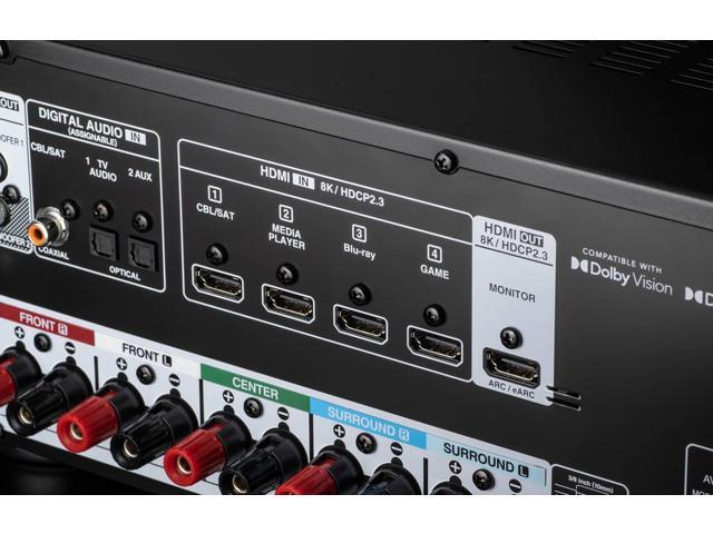 Denon - AVR-S570BT 70W 5 Ch Bluetooth Capable HDR Compatible 8K Ultra ...