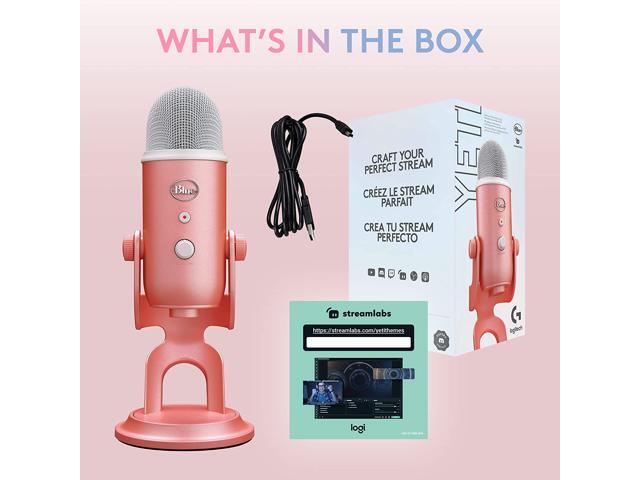 Logitech Blue Yeti Premium USB Gaming Microphone for Streaming, Blue VO ...